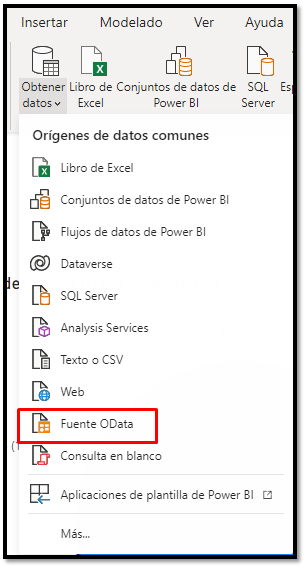 Crear un informe de Intune a partir de la fuente OData con Power BI‎